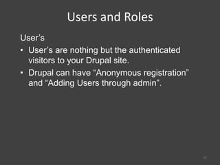 Drupal as CMS | PPT