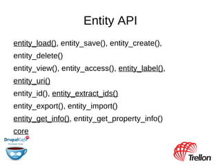 DrupalCafe Kyiv EntityAPI | PPT
