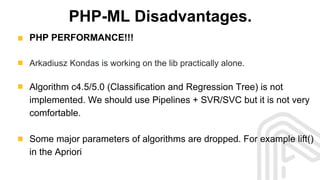 Alexandr Lyalyuk - PHP Machine Learning and user-oriented content | PPT