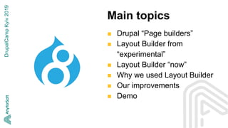 LAYOUT BUILDER. HOW WE BUILD PLATFORM WITH COLOR/THEME MANAGEMENT. | PPT