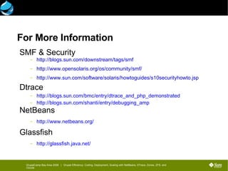 Drupal Efficiency using open source technologies from Sun | PPT