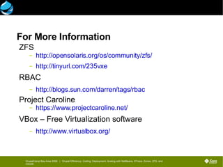 Drupal Efficiency using open source technologies from Sun | PPT