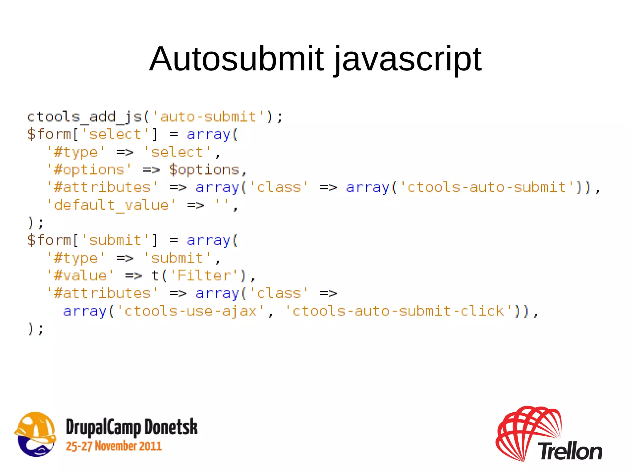 Drupal camp donetsk c tools | PPT