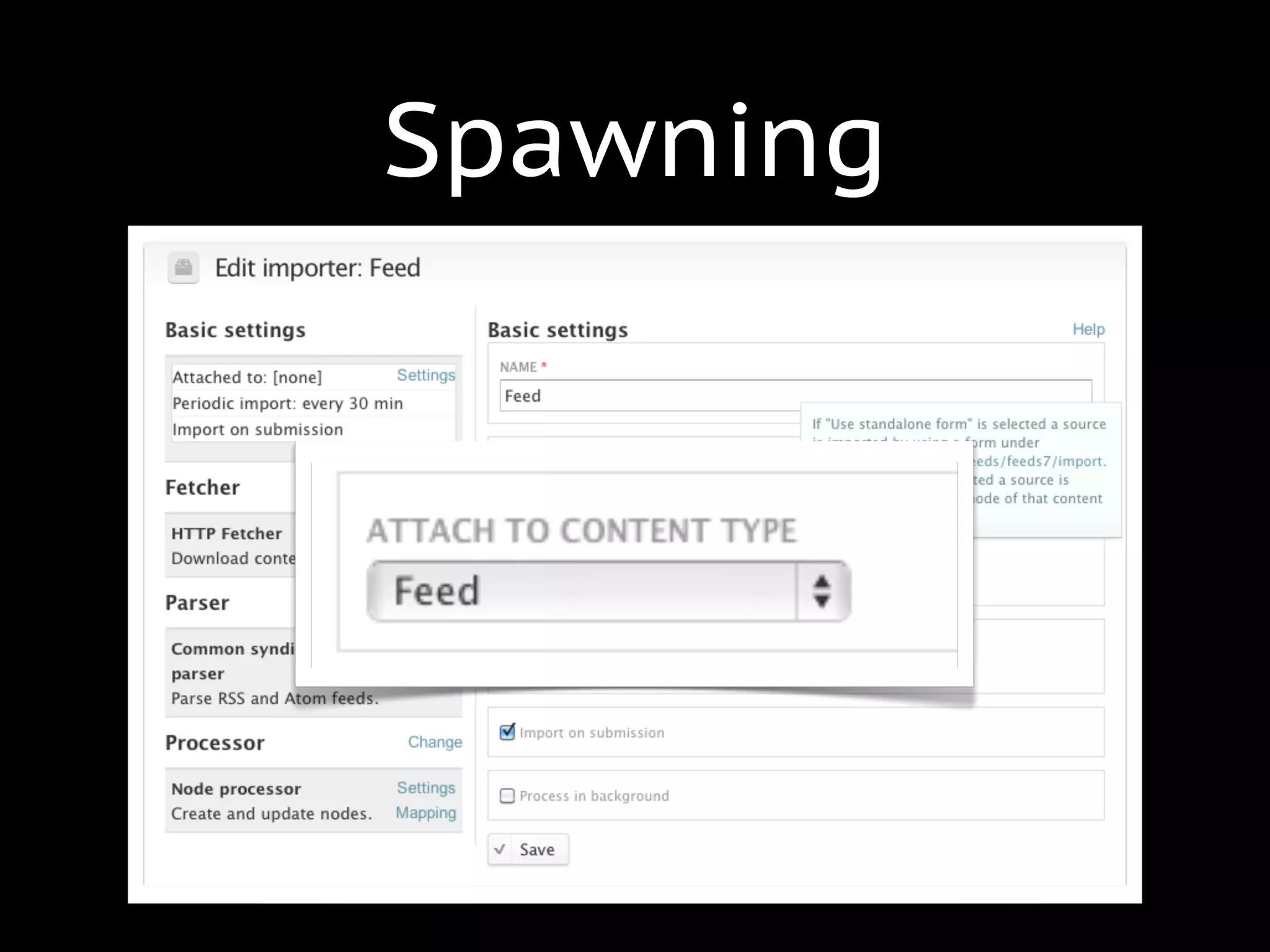 Importing and synchronizing content using Feeds | PPT