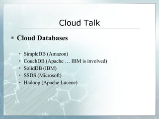 DrupalCampNYC - Cloud Talk | PPT