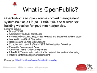 DrupalCampSFL OpenPublic Overview | PPT
