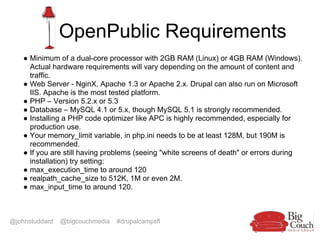 DrupalCampSFL OpenPublic Overview | PPT