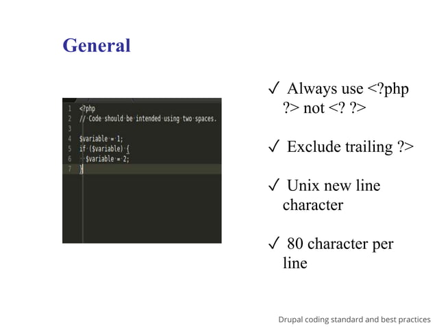 Drupal Coding Standards And Best Practices Ppt Free Download