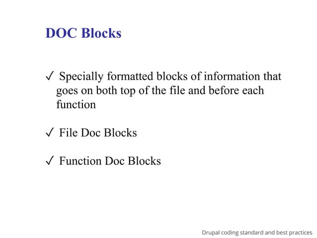 Drupal Coding Standards And Best Practices Ppt Free Download