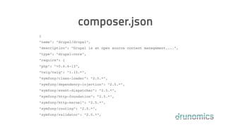 Drupal + composer = new love !? | PPT