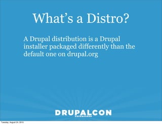 Drupal Distributions: The Dos and Don'ts: | PDF | Operating Systems | Computer Software and ...