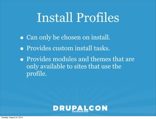 Drupal Distributions: The Dos and Don'ts: | PDF | Operating Systems | Computer Software and ...