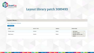 Drupal Layout Builder Ecosystem | PPTX