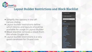 Drupal Layout Builder Ecosystem | PPT