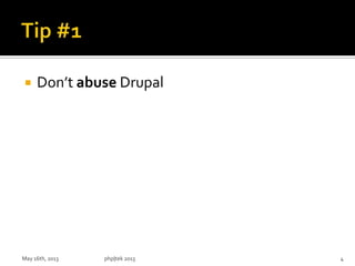 Drupal Development Tips | PPT