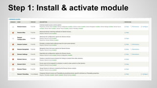 Drupal domain access documentation | PPT