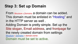 Drupal domain access documentation | PPT