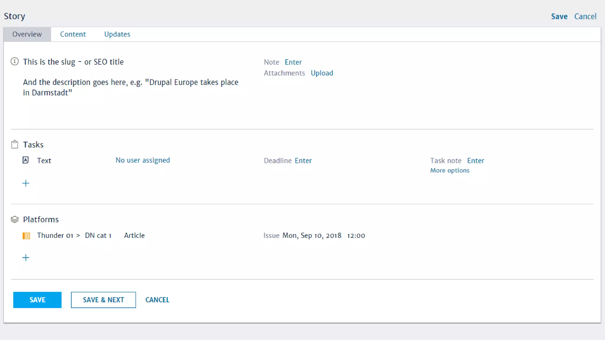 Integrating an editorial calendar with Drupal / Thunder | PDF