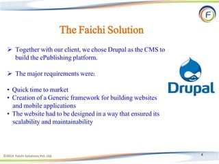 Case Study - Developing Drupal Framework For ePublishing Platform Using Agile Methodology | PPTX