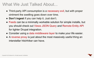 DrupalGovCon 2016: Consuming Third-party APIs in Drupal - Lessons from USGS.gov