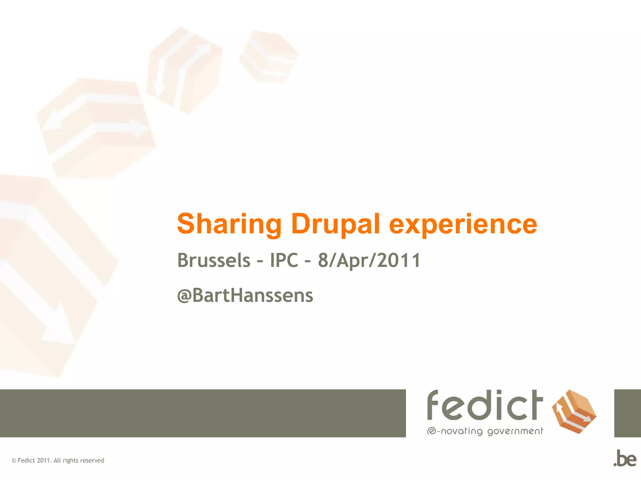 Drupal Gov Days Sharing | PPT