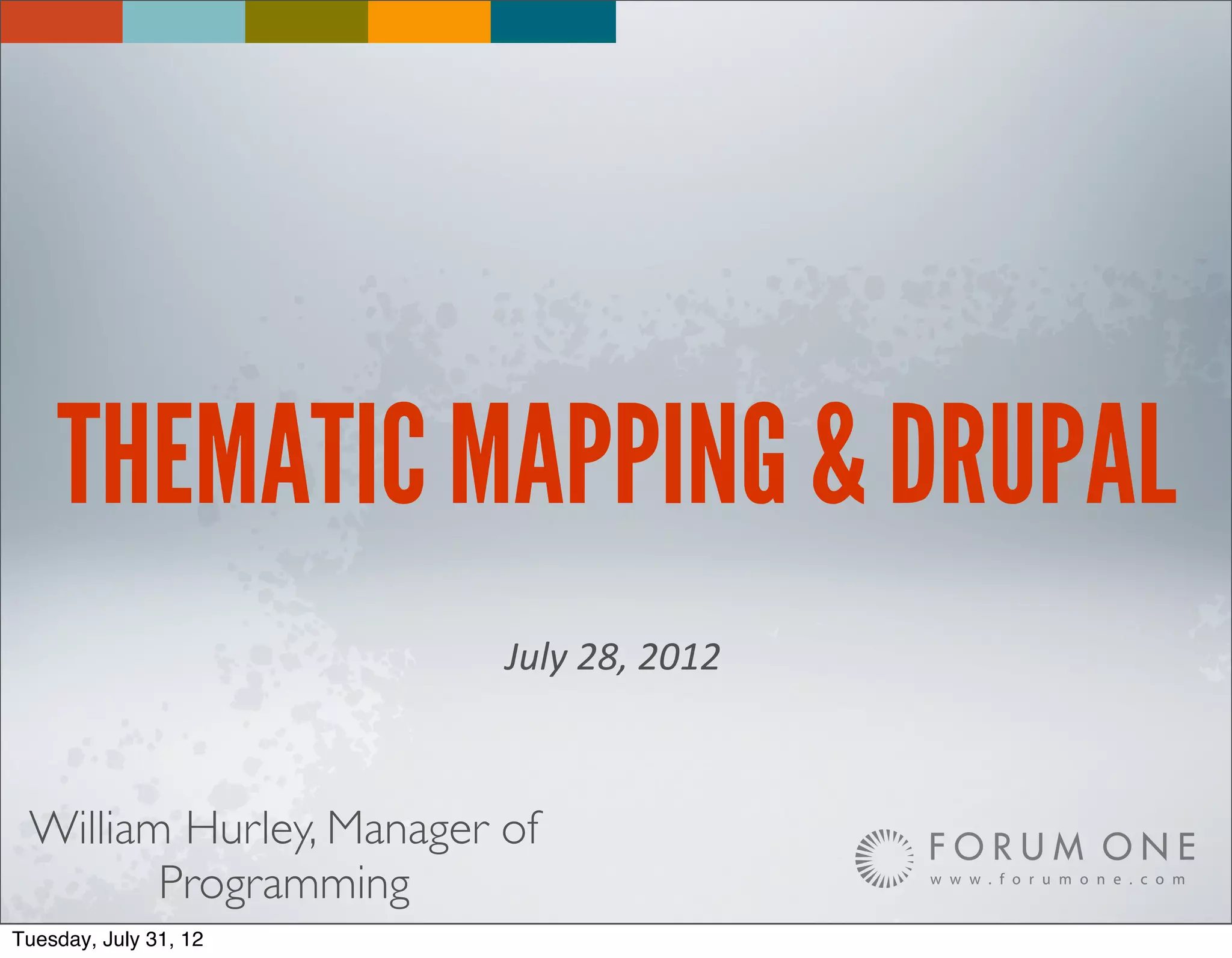 Thematic Mapping and Drupal | PDF