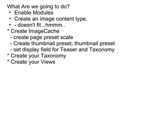 Drupal image gallery_workshop | PPT