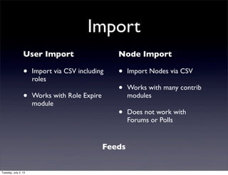 Drupal: Internet Lego - What Modules Do I Use? | PPT