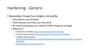 Drupal, lessons learnt from real world security incidents | PPT