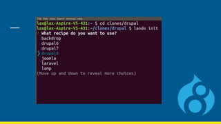Drupal local development with lando | PPT