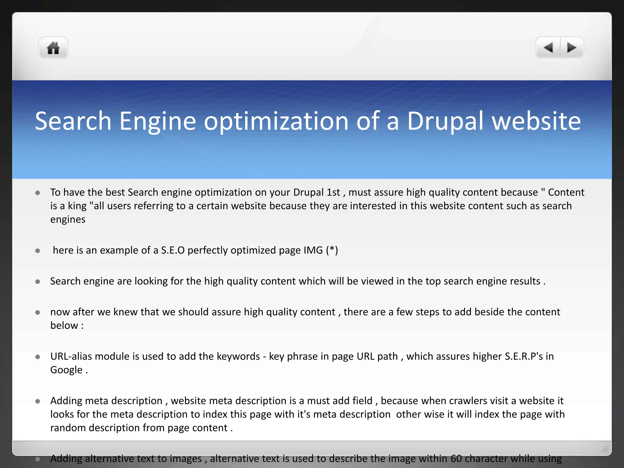 Drupal content manahment system - manual | PPT