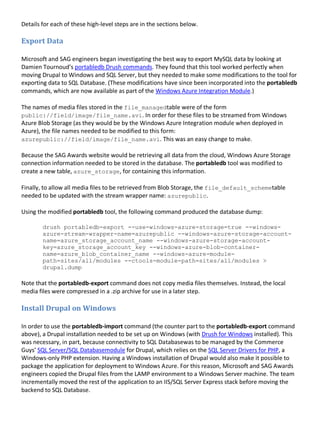 Drupal on windows azure | PDF