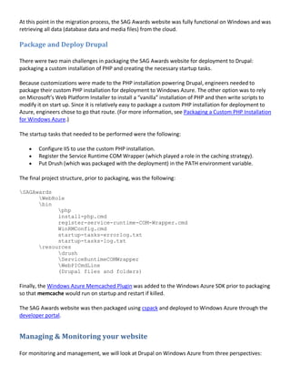 Drupal on windows azure | PDF
