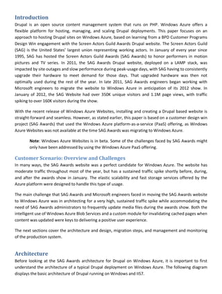 Drupal on windows azure | PDF