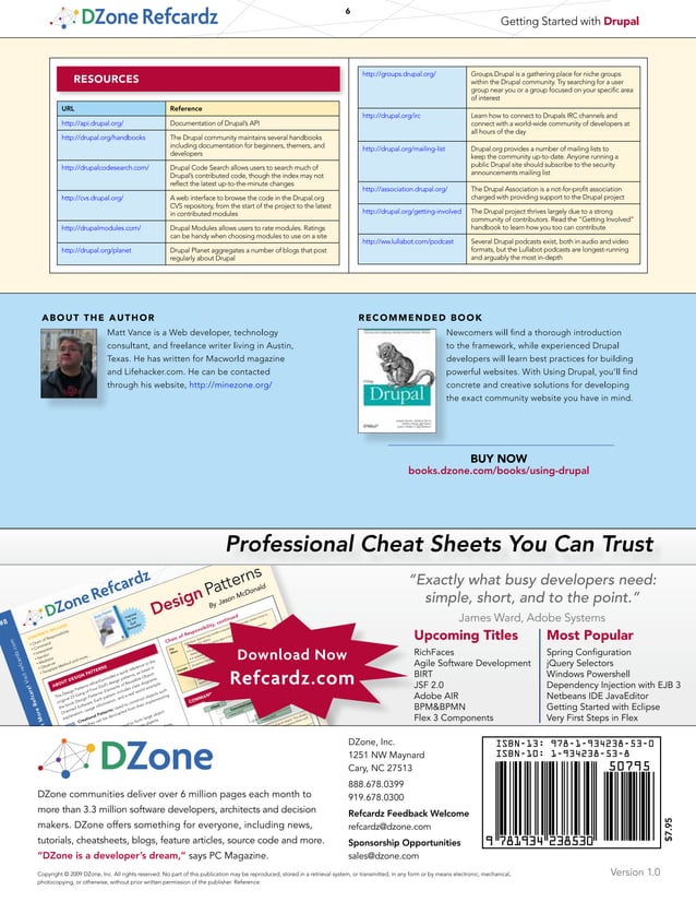 Drupal refcard | PDF