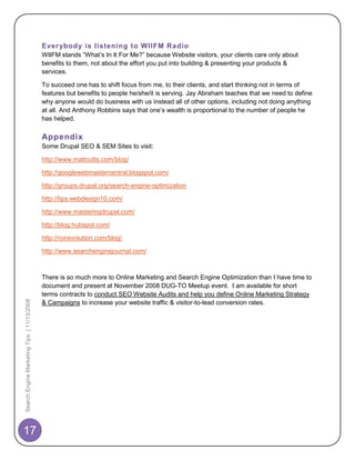 Drupal Search Engine Marketing (SEM) Tips | PDF