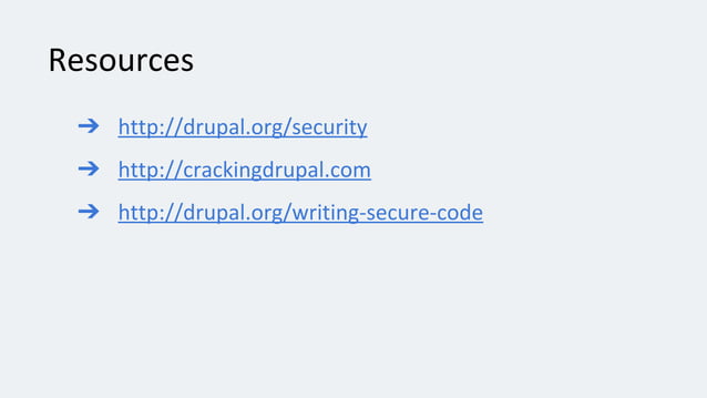 Drupal Security Best Practices Ppt