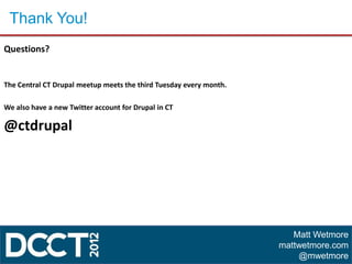 Drupal slideshows dcct2012 | PPTX