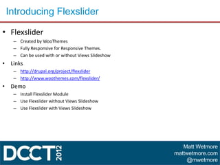 Drupal slideshows dcct2012 | PPT