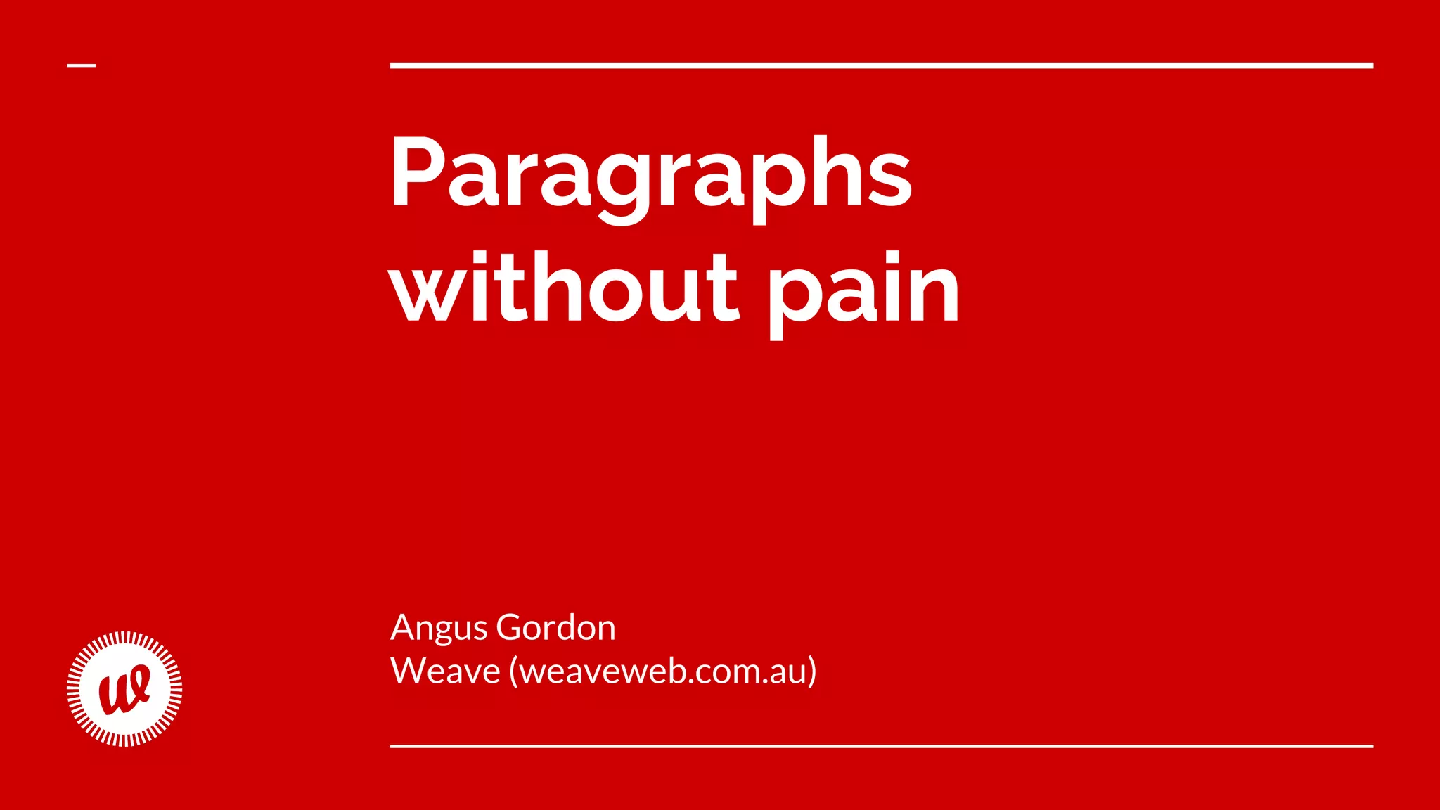 Paragraphs without pain (content strategy for Drupal Paragraphs) | PDF
