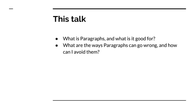 Paragraphs without pain (content strategy for Drupal Paragraphs) | PPT