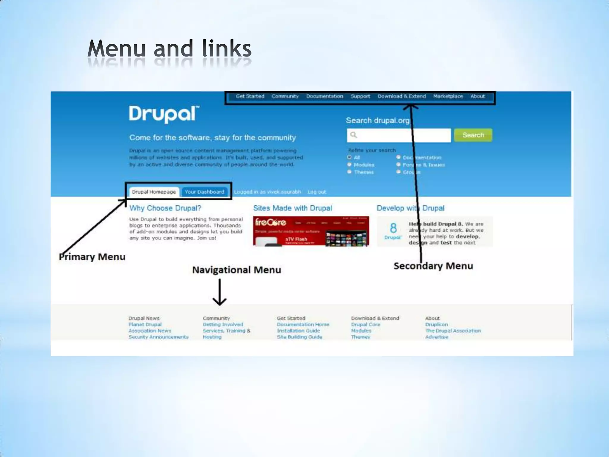 Drupal terminology | PPTX