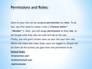 Drupal terminology | PPTX