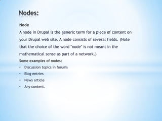 Drupal terminology | PPT