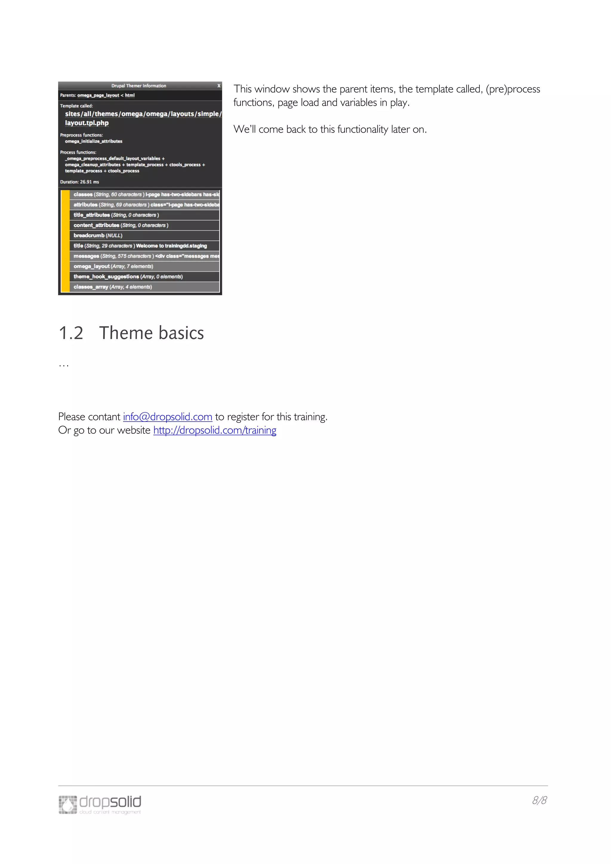 Drupal theming training | PDF