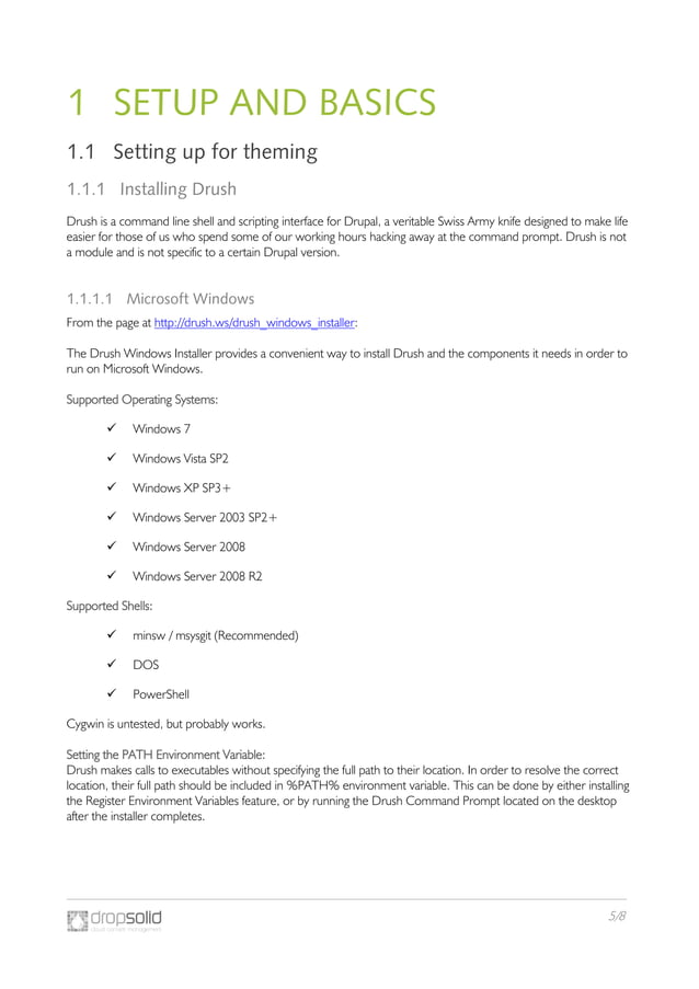 Drupal theming training | PDF