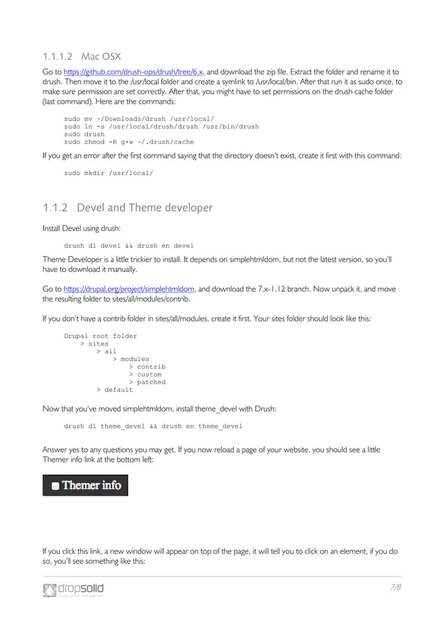 Drupal theming training | PDF