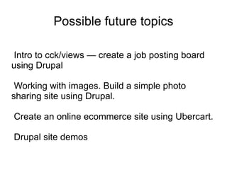 Drupal Training #1 | PPT