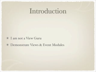 Drupal Views Event Presentation | PDF