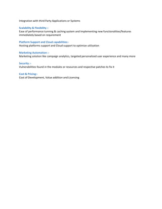 Drupal vs sitecore comparisons | PDF